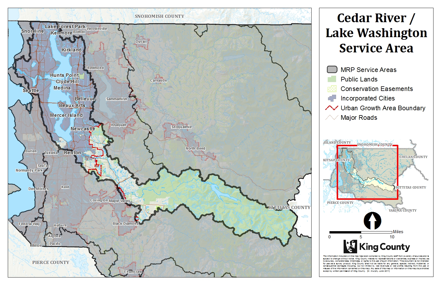 Cedar River / Lake Washington Service Area - King County Mitigation ...